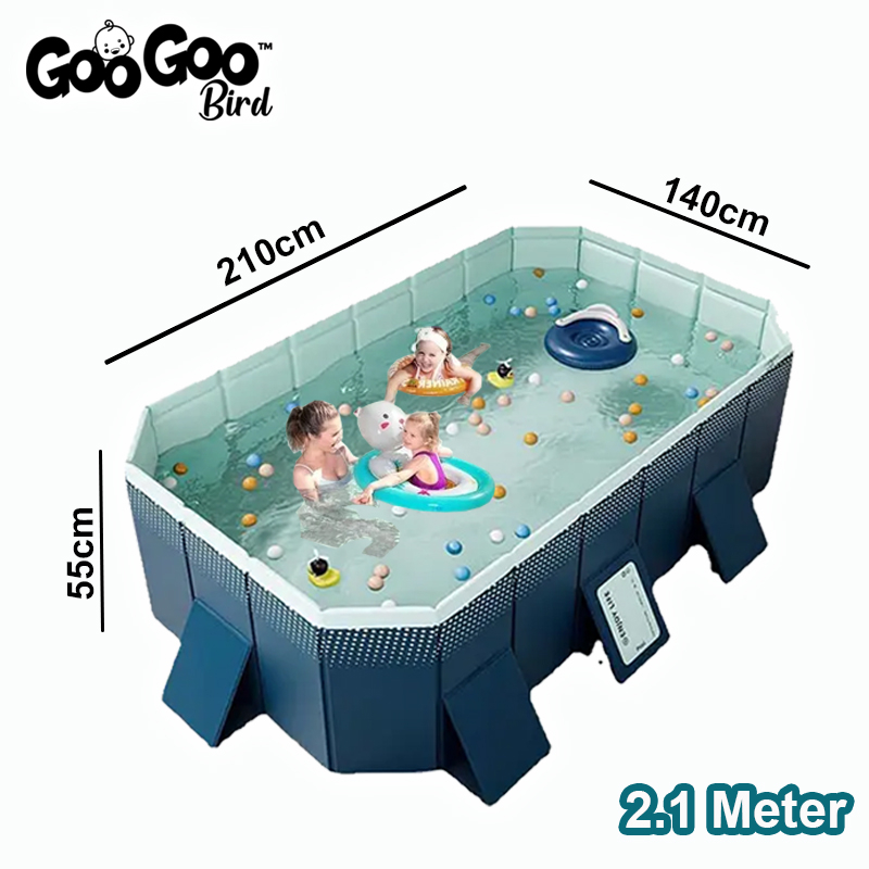 GooGooBird Foldable Swimming Pool Indoor Outdoor Kids & Family Pool ...