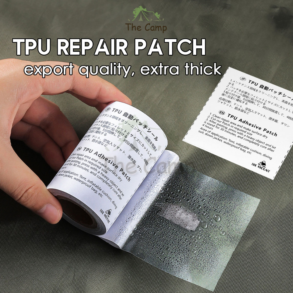 DIY Repair TPU Tape Export Thick Quality Pembaiki Tent Tarp Flysheet ...