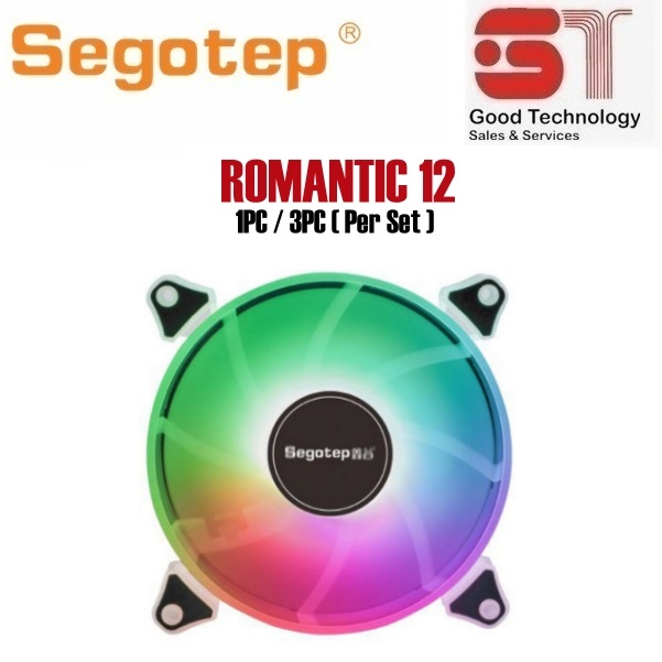 SEGOTEP ROMANTIC 12 ARGB 1 FAN / 3FAN (PER PACK) 120mm CASING FAN ...