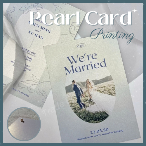 A6/ A7 Size PEARL CARD/ METALIC CARD (1/ 2 SIDE PRINTING) Custom Print ...