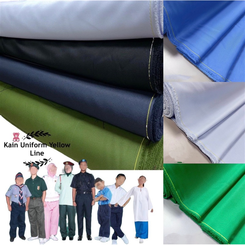Kain / Kain Polyster / Kain Uniform / Kain Yellow Line / Kain Jururawat ...