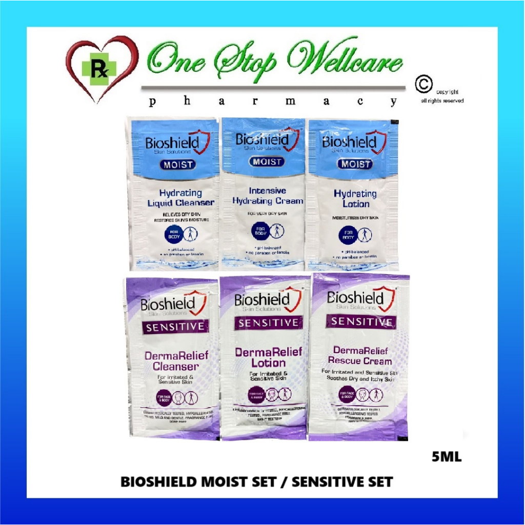 BIOSHIELD MOIST SET (CLEANSER / CREAM / LOTION) / SENSITIVE SET ...
