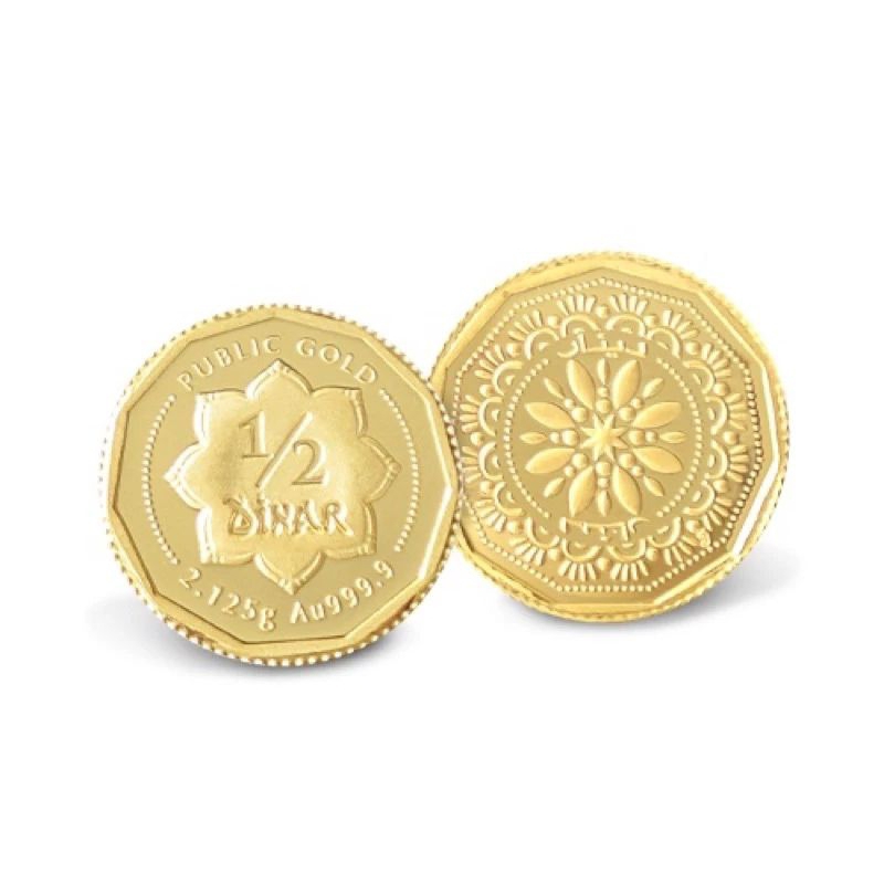 Public Gold PG 1/2 Dinar (2.125 Gram) (Au 999.9) 24K | Shopee Malaysia