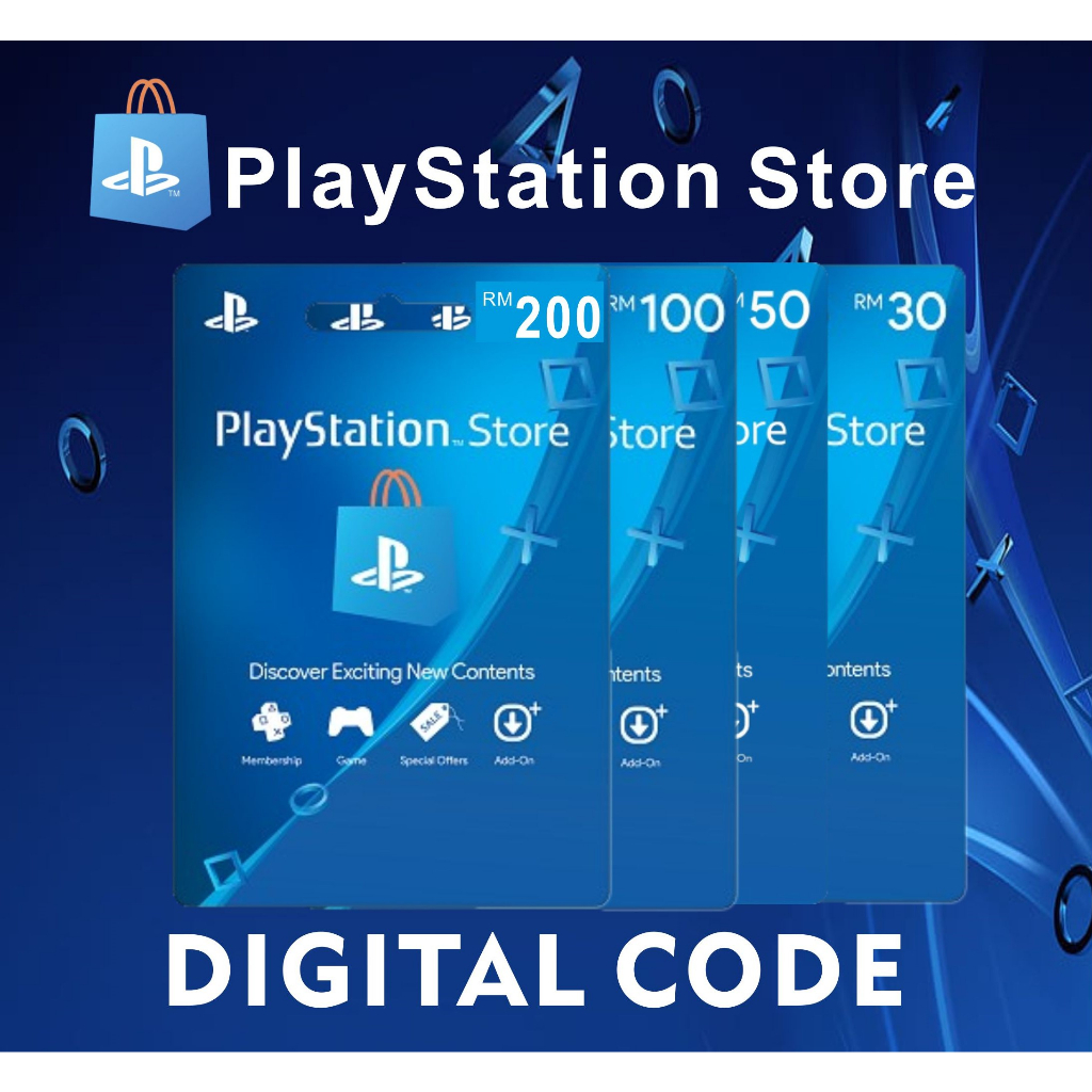 PSN Wallet PlayStation Store Malaysia | Gift Wallet Card 30 | 50 | 100 ...