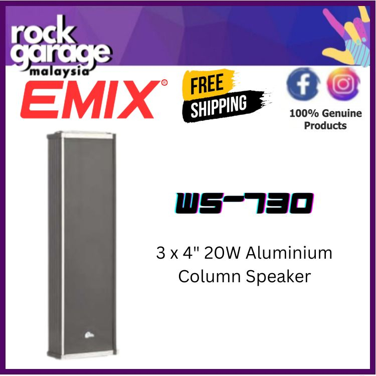 Emix WS-730 Aluminium Column Speaker ( WS730 / WS 730 ) | Shopee Malaysia
