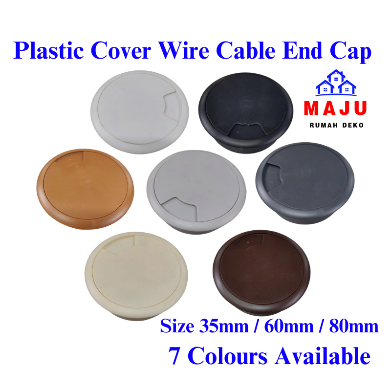 Maju Penutup Lubang Kabel Meja Plastic Cable Grommet Computer Cap ...