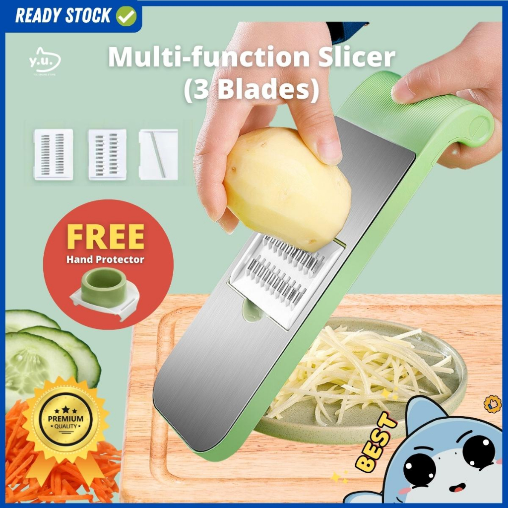YU Kitchenware 3 in 1 Multifunction Slicer Vegetable Grater Cutter ...