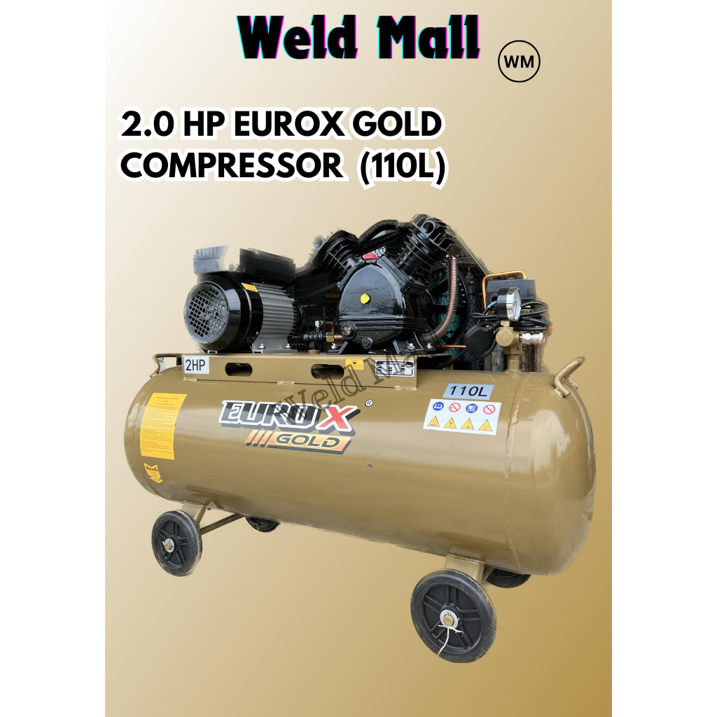 2.0HP EUROX GOLD COMPRESSOR (110L) | Shopee Malaysia