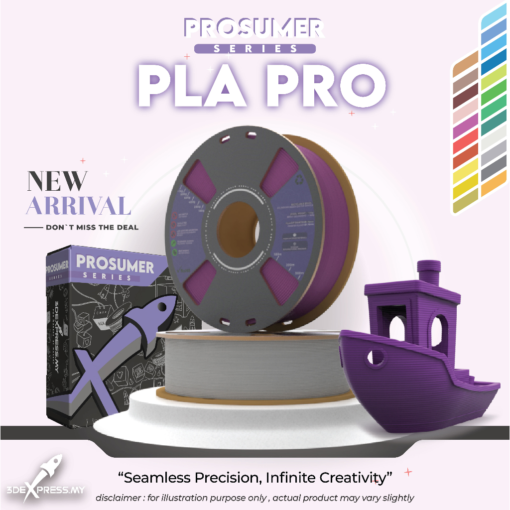 PLA PRO FILAMENT 1KG - PROSUMER Series (Solid Color) | Shopee Malaysia