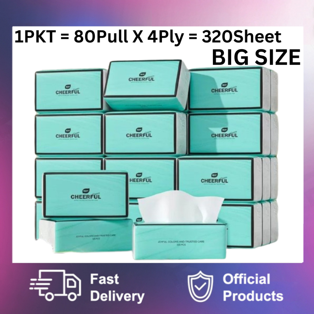 [24Pack ] READY STOCK Tiffany Blue SUPER BALOI Cheerful Facial Tissue ...
