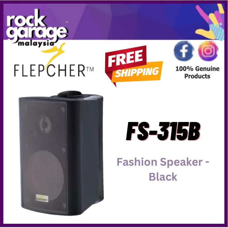 Flepcher FS-315 Fashion Speaker - Black / White ( FS315 / FS 315 ) | Shopee Malaysia