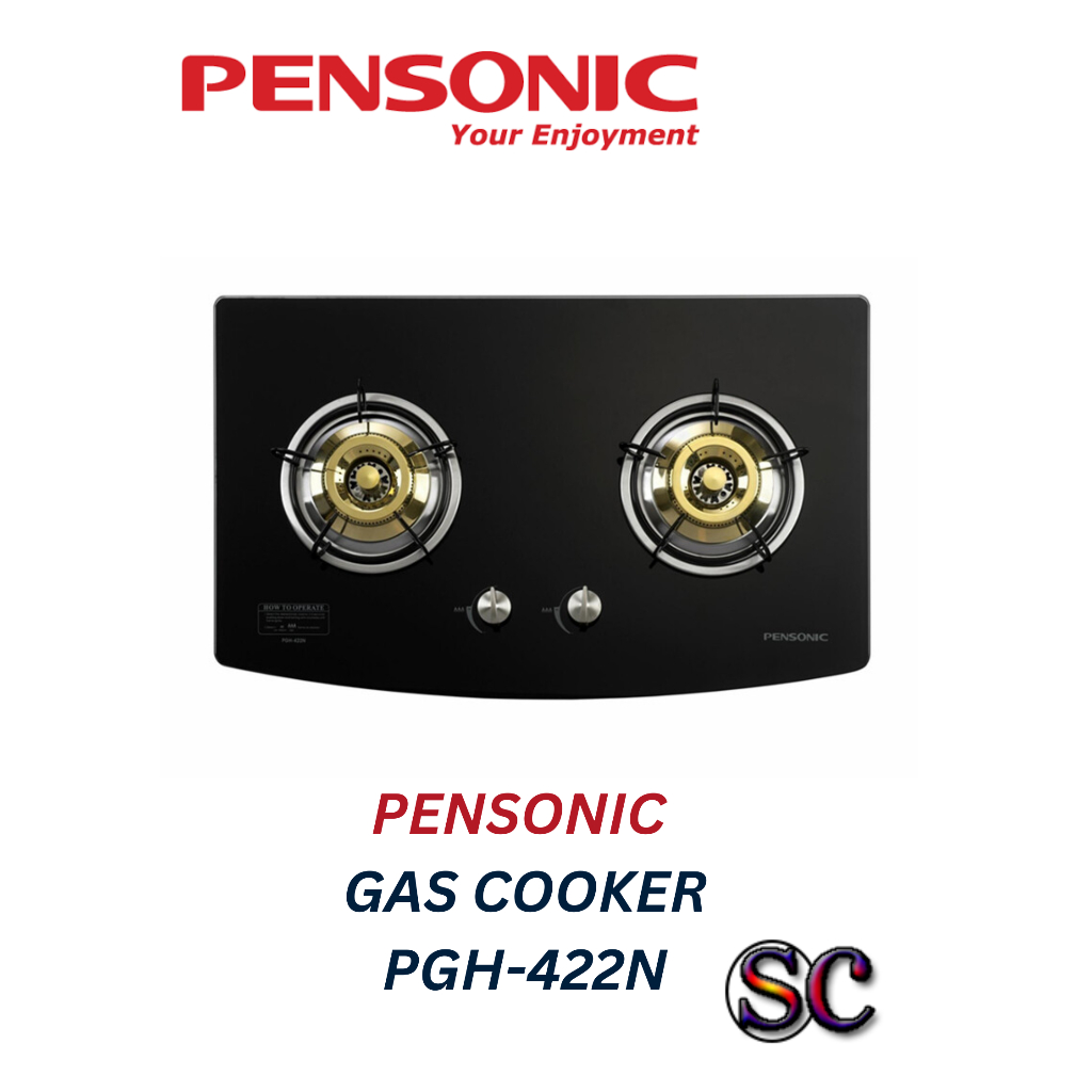 PENSONIC BUILT IN GLASS HOB PGH-422N (2 BURNER) | Shopee Malaysia