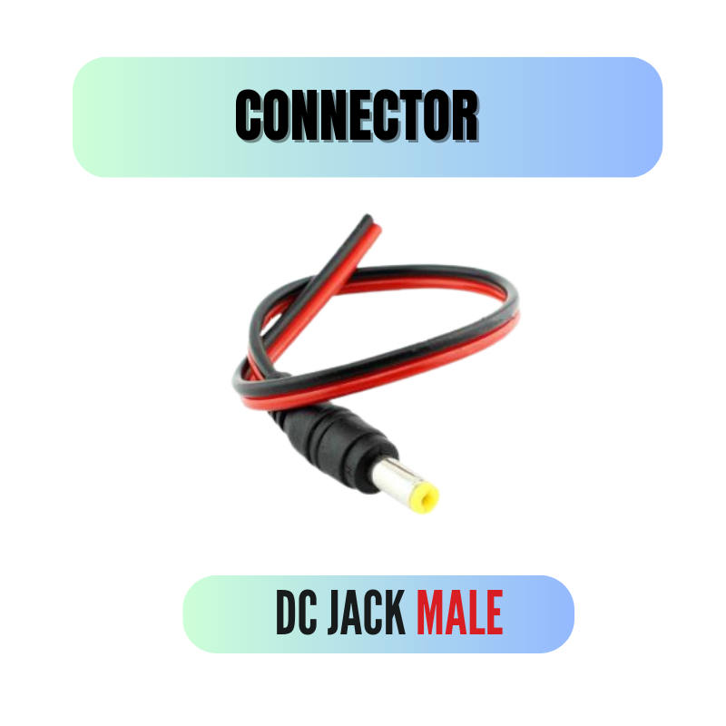 DAHUA Analog CCTV Power Connector DC Jack Plug Male Power Socket Wire ...