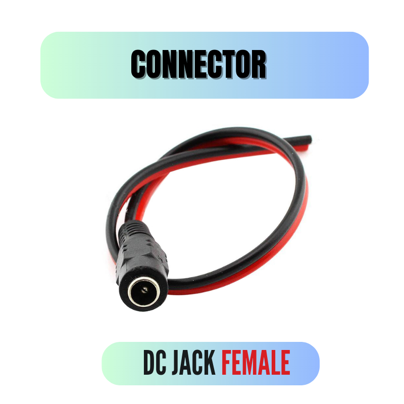 DAHUA Analog CCTV DC Jack Plug Female Power Socket Wire Jack CCTV Plug ...