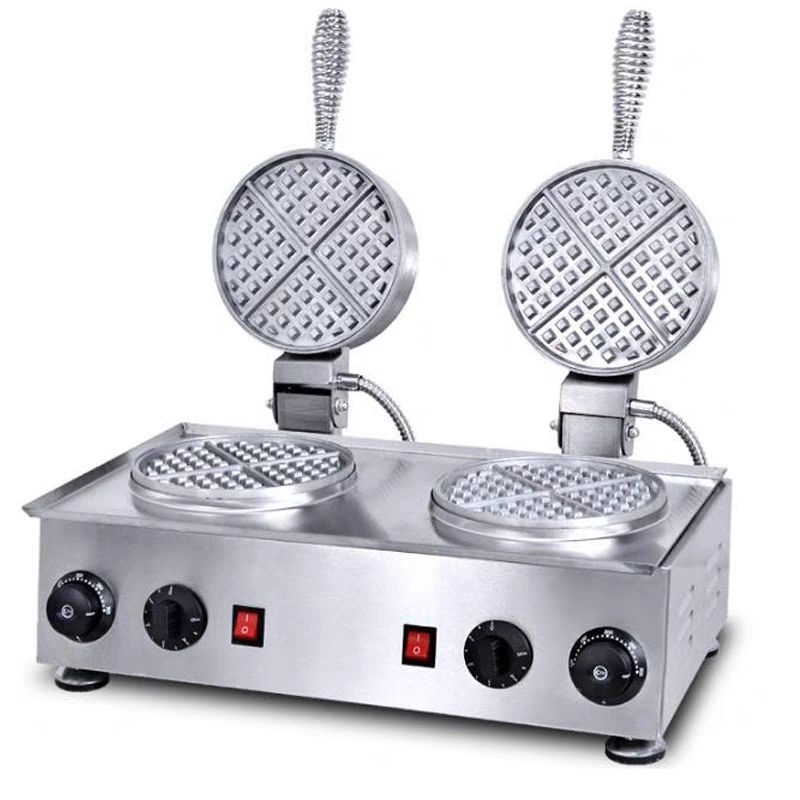 Double-head electric waffle oven commercial waffle maker coffee shop ...