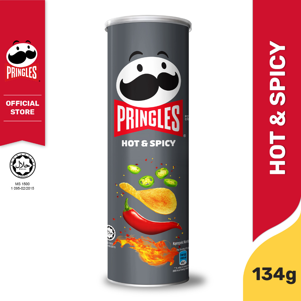 Pringles Potato Chips Snacks Hot & Spicy (134g) | Shopee Malaysia