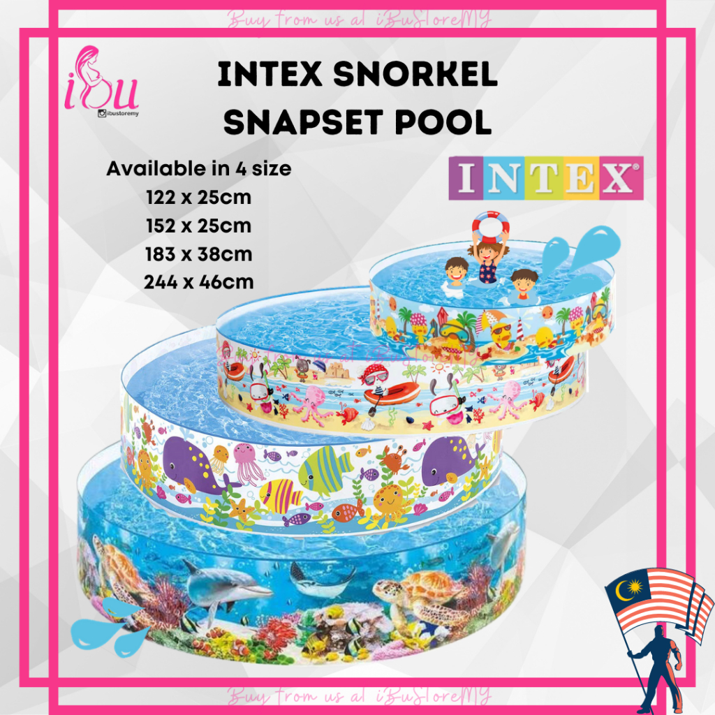 Intex 58477 56451 56452 58472 Ring Pool Deep Blue Sea Duckling Snapset ...