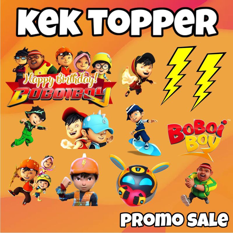 Kek Topper Boboiboy Birthday | Shopee Malaysia