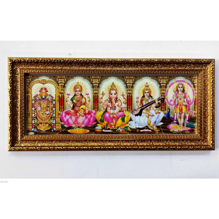 SAMY FRAME / FIVE GOD IN ONE FRAME - SMALL SIZE 32CM X 15CM | Shopee ...