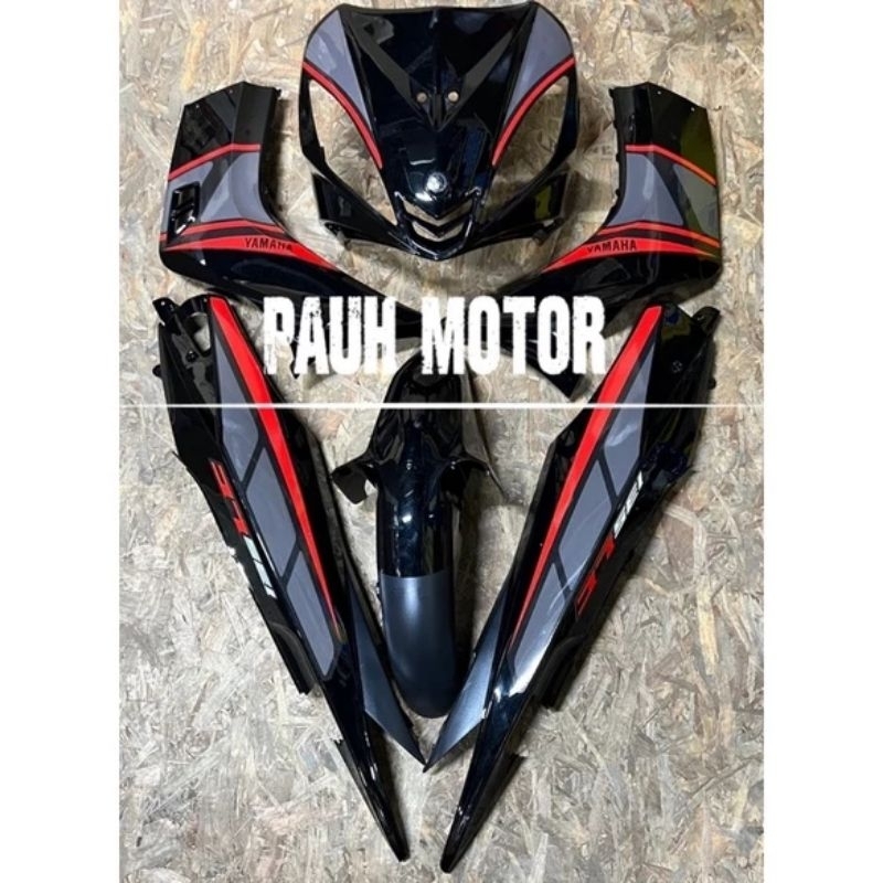 YAMAHA LC135 V1 HITAM CUSTOM RC RED HLY ORI/OEM READY STOCK | Shopee ...