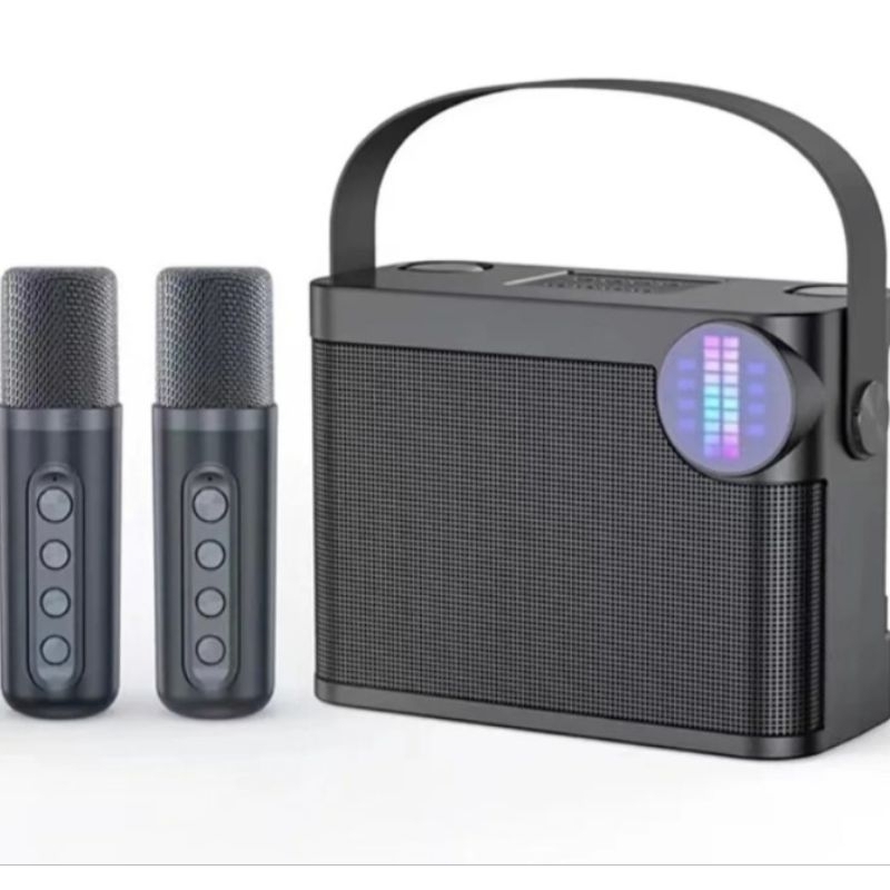 SU-YOSD YS-210 Wireless Bluetooth Dual Microphone Karaoke Family KTV ...
