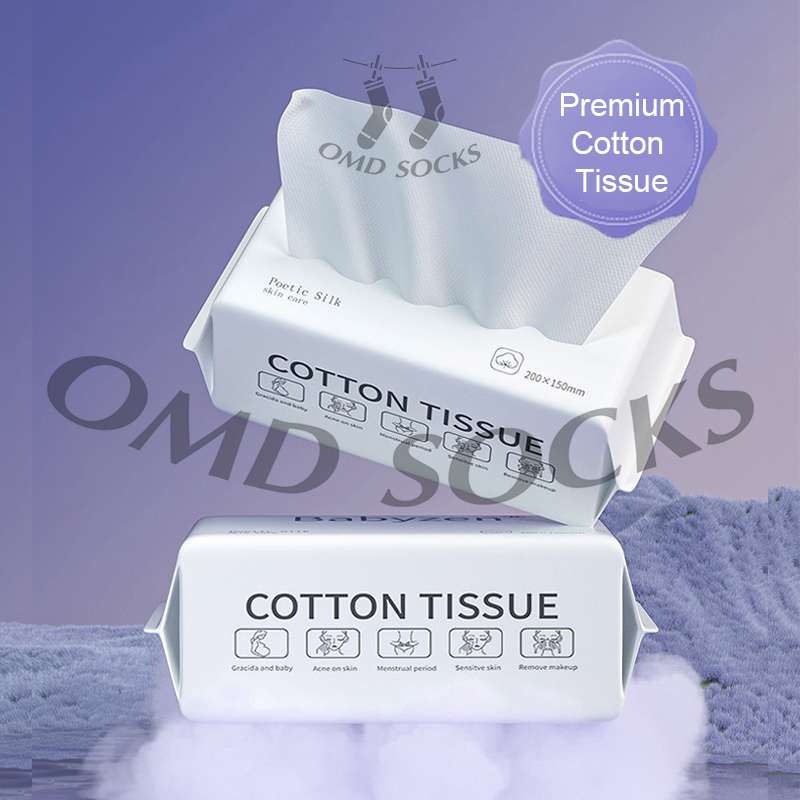 Disposable Facial Tissue Cotton Facial Towel Cotton Pad Kapas Muka Makeup Remover Wipe Tissue ...