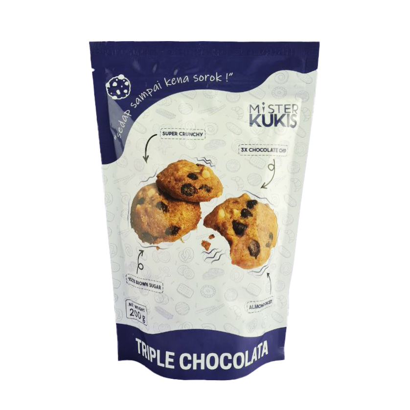 Mister Kukis Triple Chocolata chocolate chip cookies | Shopee Malaysia