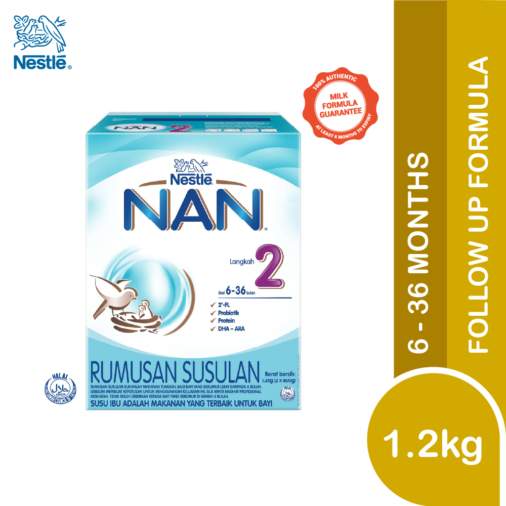 NAN® Follow Up Formula Step 2 1.2kg From 6-36 Months / NAN® Rumusan ...