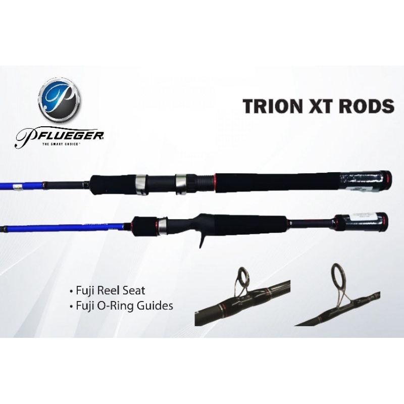 PFLUEGER TRION XT SPINNING & CASTING FISHING ROD | Shopee Malaysia