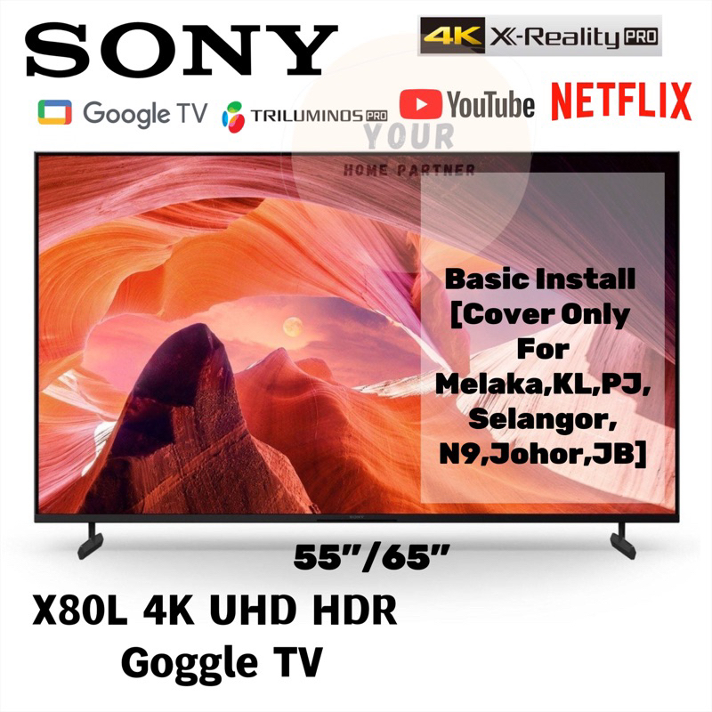 [FREE SHIPPING]Sony X80L 4K Ultra HD LED With Goggle TV HDR KD-55X80L ...
