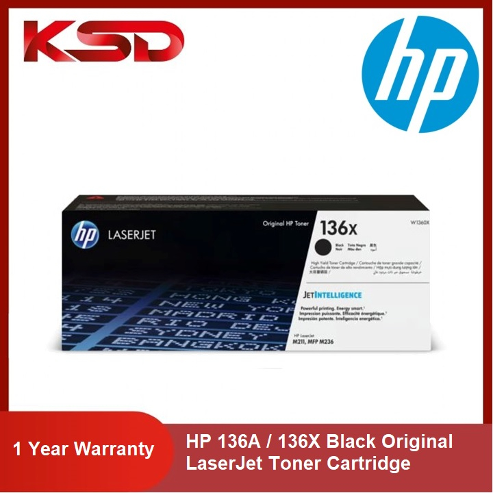 HP 136A / 136X High Yield Black Original LaserJet Toner Cartridge ...