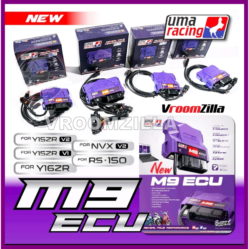 UMA RACING ECU M9 Y15ZR Y16ZR RS150 NVX NMAX 100% ORIGINAL ( UPGRADE of ...