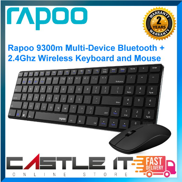 RAPOO 9300M Ultra-slim Multi-Mode 2.4Ghz Wireless Mouse And Keyboard ...