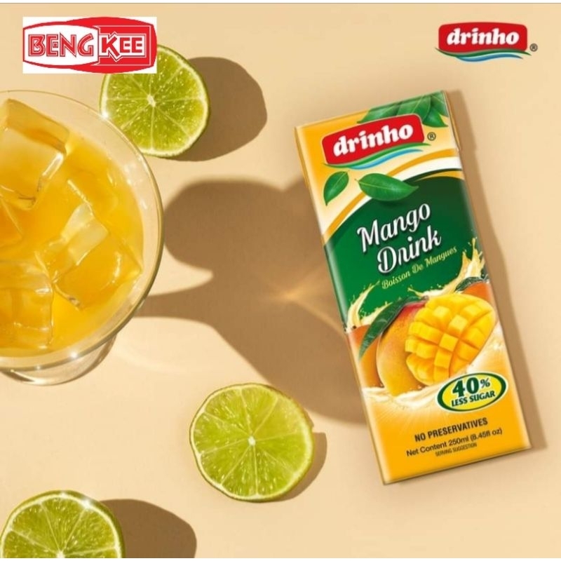 BENG KEE Drinho manggo Drink 6 X 250Ml X 4Packs (1 Carton) | Shopee ...