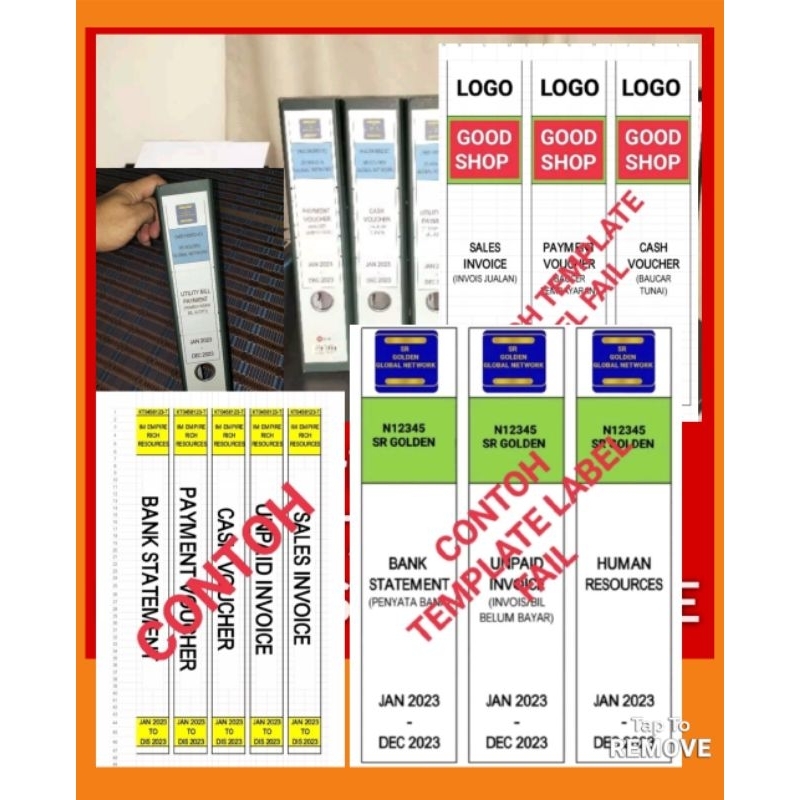 Template Label Fail Shopee Malaysia 