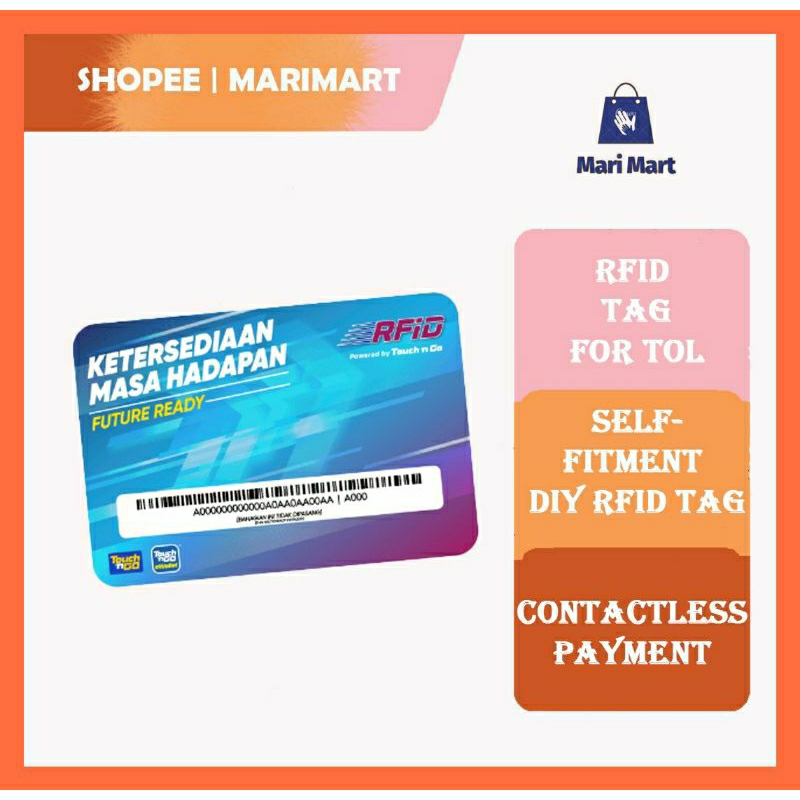 [READY STOCK] Touch 'n Go self-fitment RFID STICKER TAG | Shopee Malaysia
