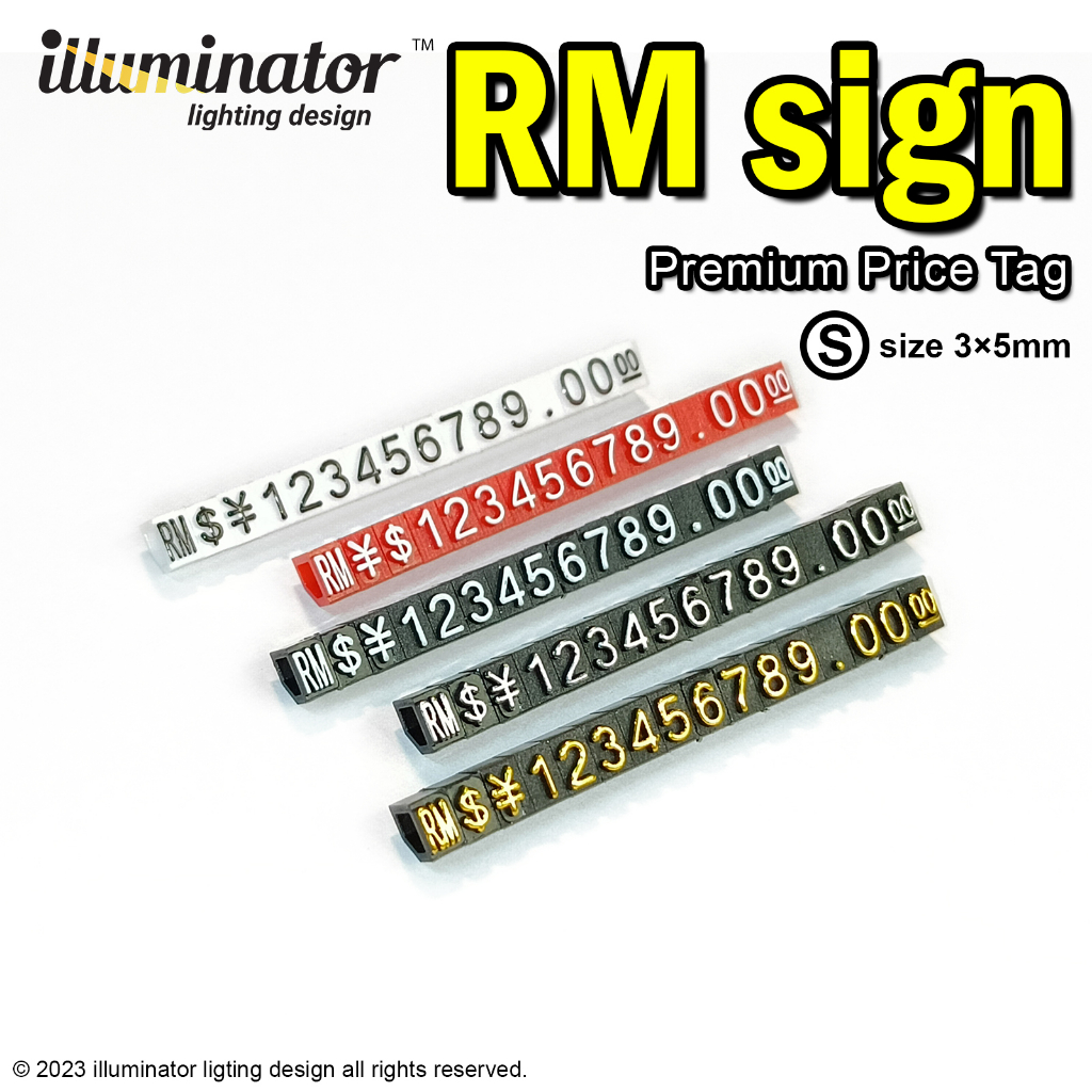 [RM Sign] 8-Rows Luxury Premium Price Tag Jewelry Marker Label ...