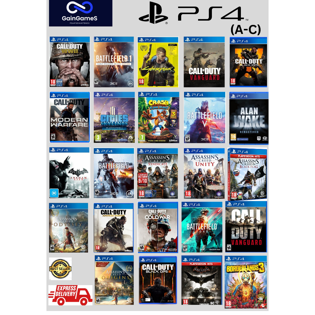 A-C【PS4 CD/FIZIKAL GAME】PS4 Cheap Secondhand | Used game | murah | pre ...