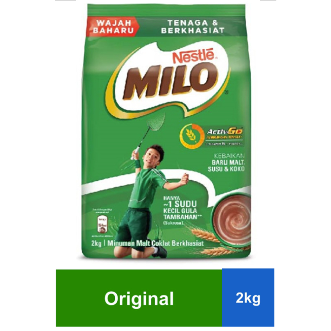 Nestle MILO Activ-Go Chocolate Malt Powder [2kg] | Shopee Malaysia