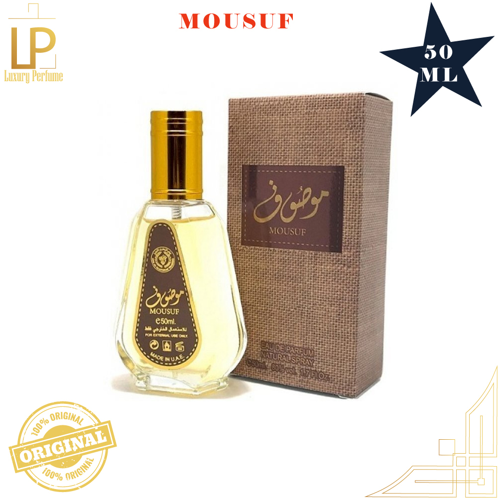 MOUSUF 50ML 100% AUTENTIC EAU DE PERFUME SPRAY BY LATTAFA ARD AL ...