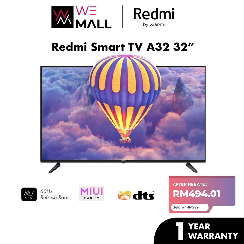 Redmi A32 HD Smart TV (32''/1GB+8GB) | Shopee Malaysia