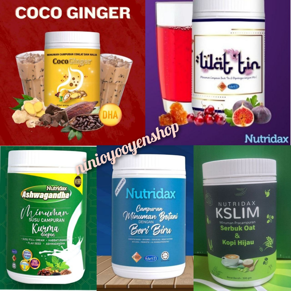 NUTRIDAX MINUMAN PENAWAR PENYAKIT - NUTRIDAX TEH BERI, ASHWAGANDHA, WAT'TIN, KSLIM, COCO GONGER ...