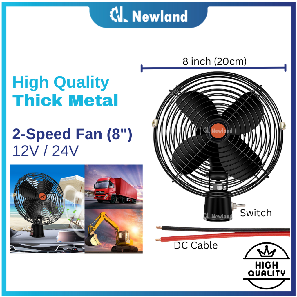 Kipas Lori 24V Besar / Lorry Fan / Electric Metal Fan for Truck ...
