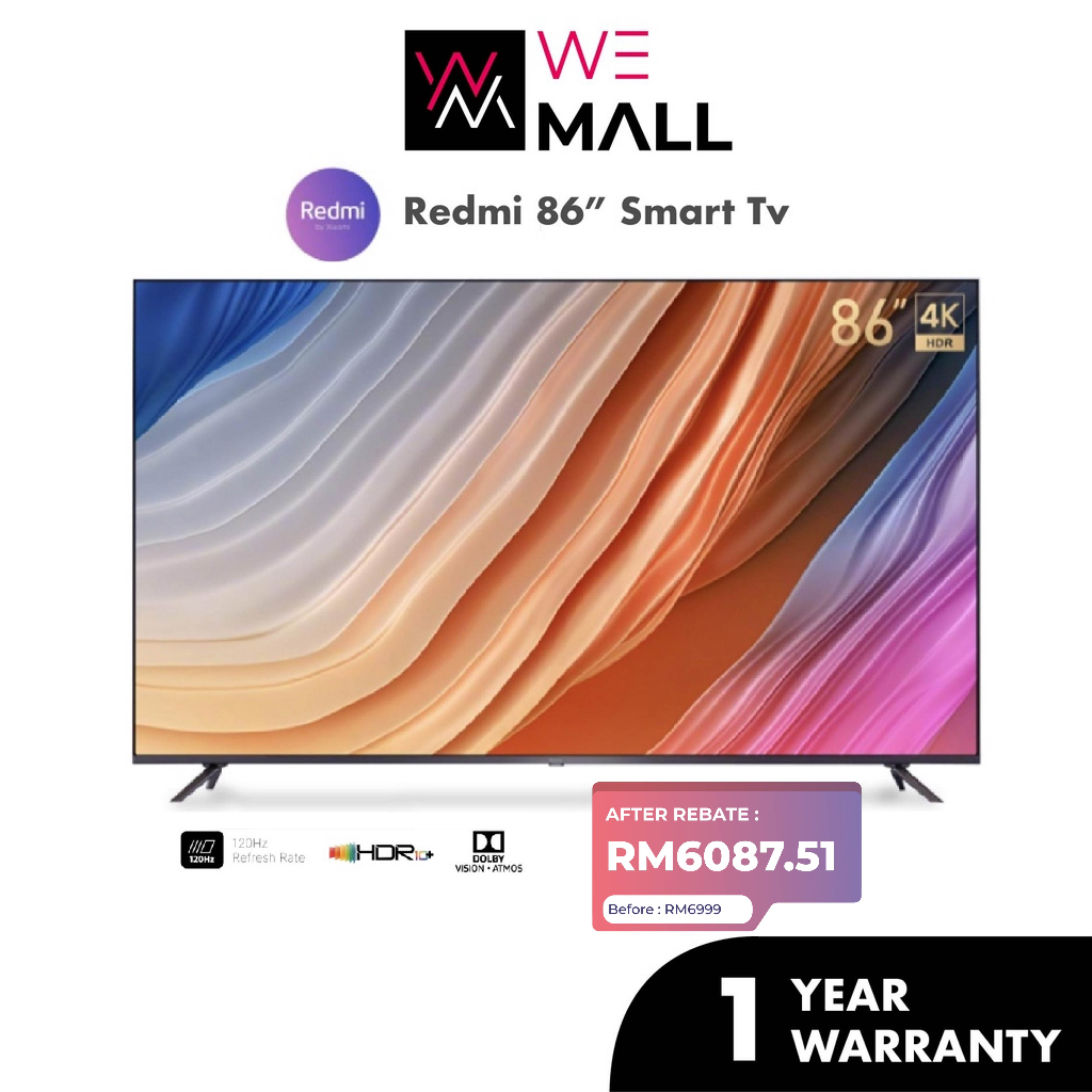 Xiaomi Redmi Full Screen Smart TV Max LED TV 4K Android TV 120Hz UHD ...