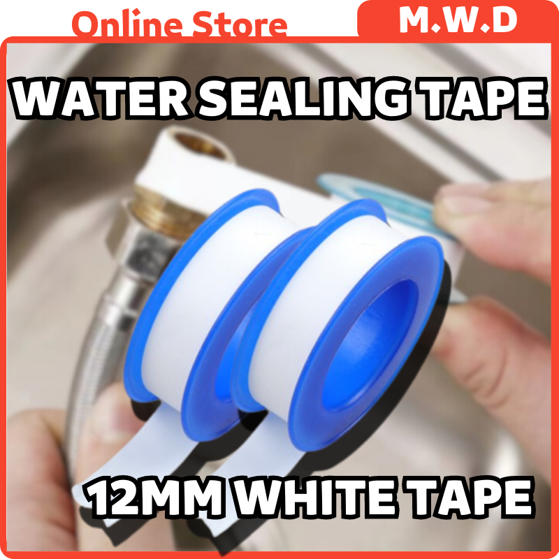12mm x 7 Meter PTFE Thread Seal Tape Water Plumbing Plumber Pipe Water ...