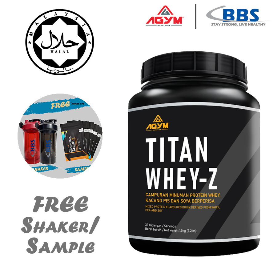 (HALAL) Agym Nutrition Titan Whey - Z (1kg) 33 Servings - Susu Gym ...