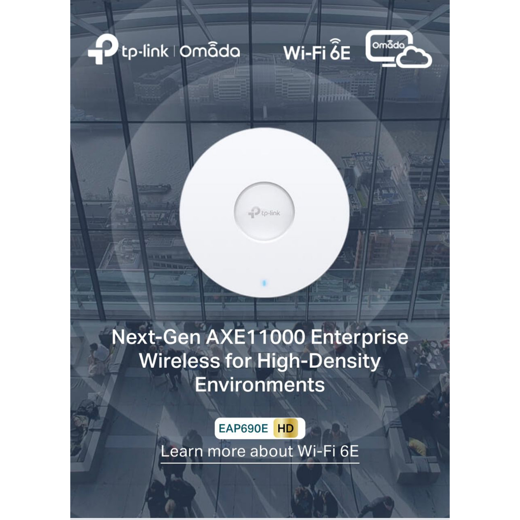 TP-Link EAP690E HD Wi-Fi 6E Omada AXE11000 Wireless Access Point for ...