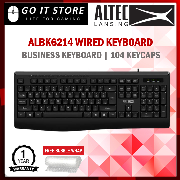 AlTEC Lansing ALBK6214 Wired Business Keyboard | Shopee Malaysia
