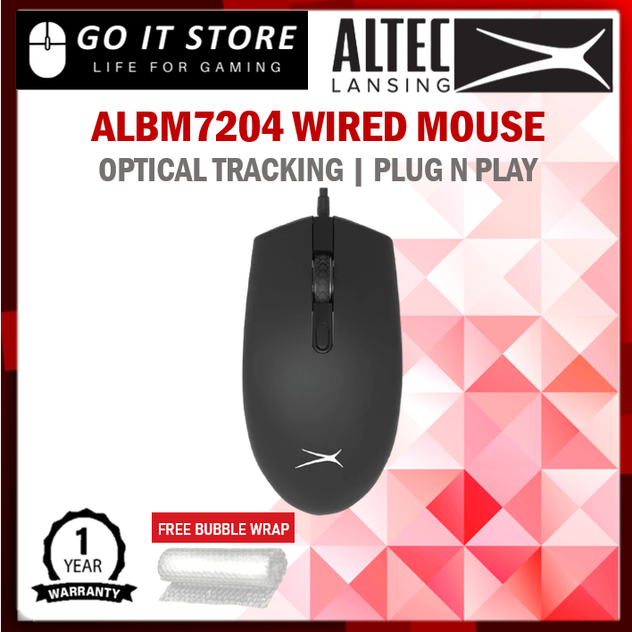 ALTEC LANSING ALBM7204 Wired Business Mouse Mice (Black) | Shopee Malaysia