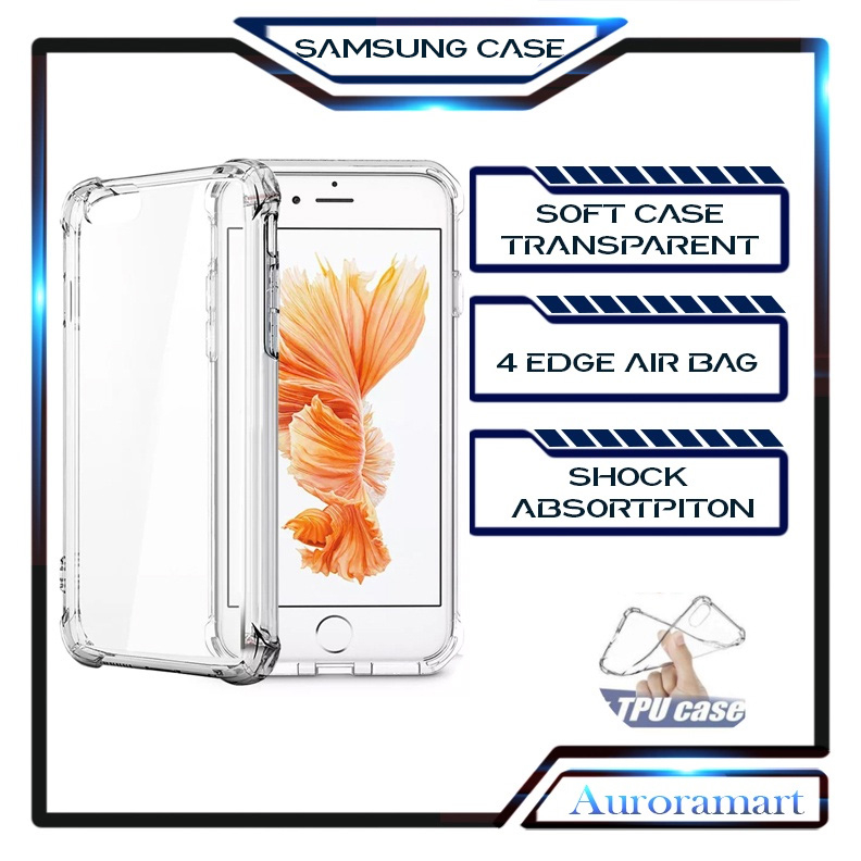 Samsung Casing Anti Shock Clear Transparent Case Note 9 Note 10 LIte ...